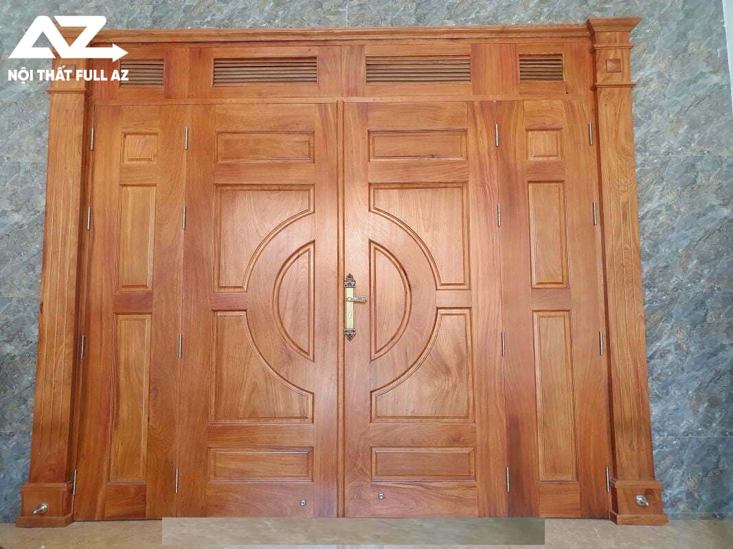 Tham khảo 35+ mẫu cửa gỗ 4 cánh mặt tiền đẹp 2024